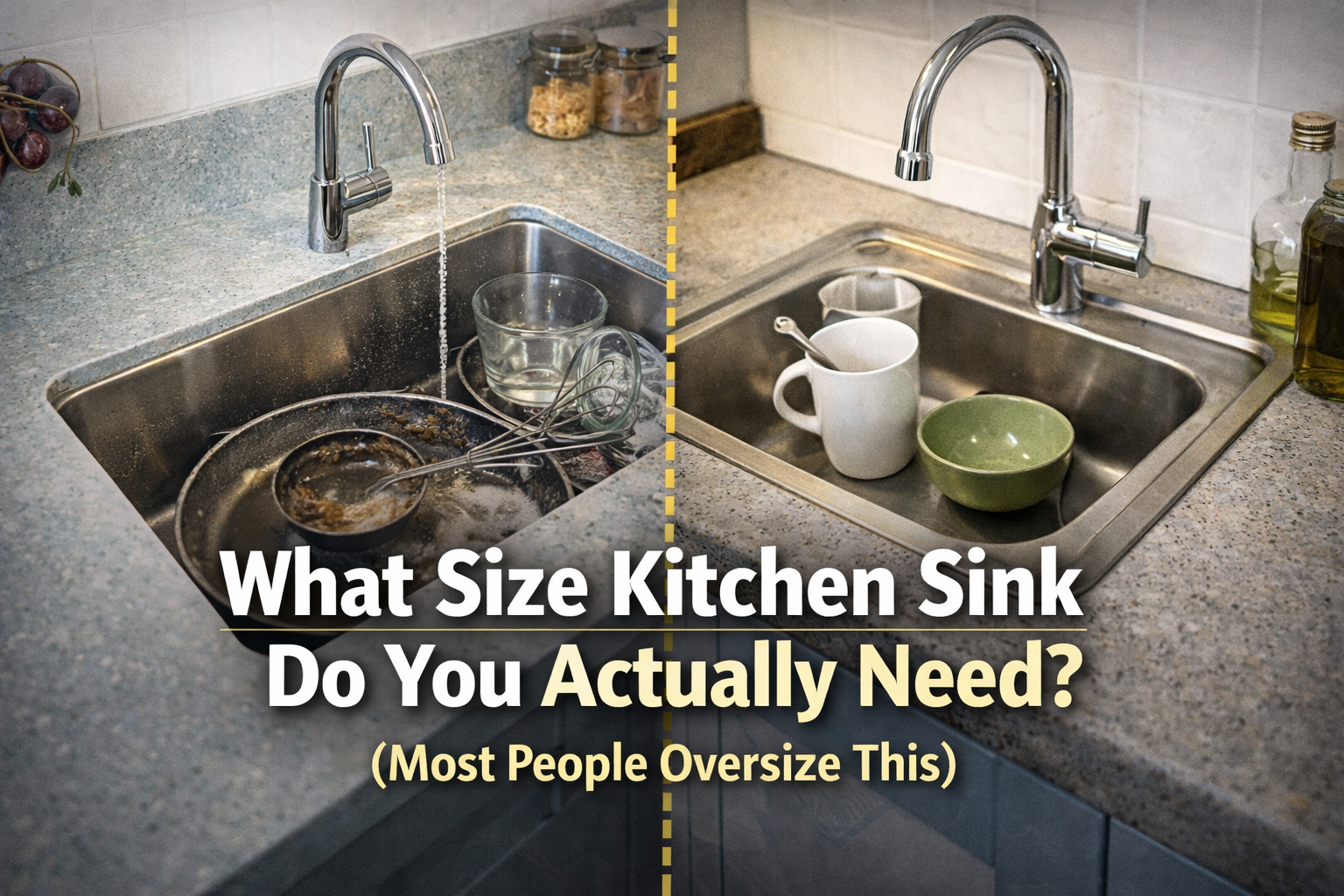 What Size Kitchen Sink Do You Actually Need? (Most People Oversize Thi ...