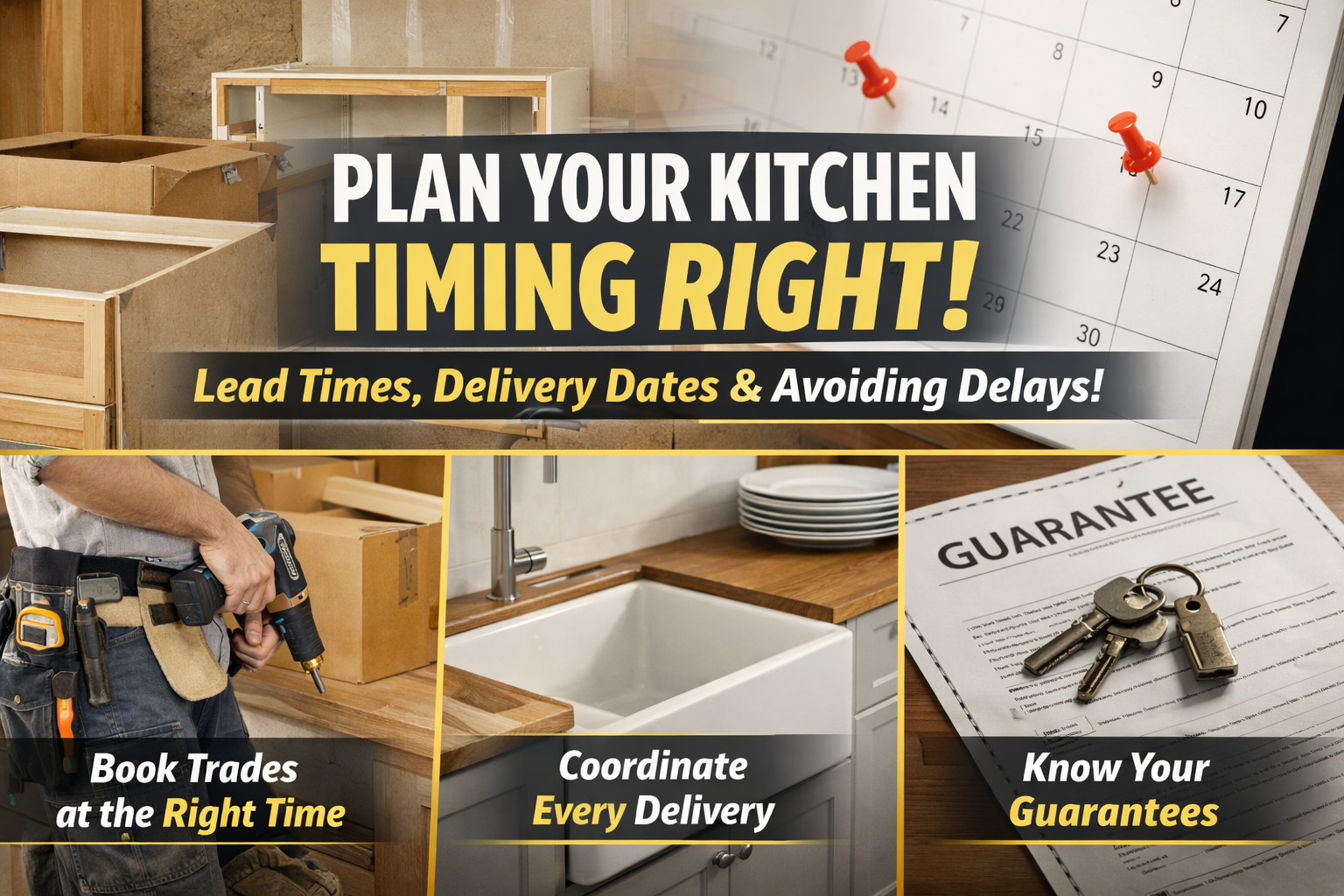 Lead Times & Planning: Using the Delivery Calendar to Time Your Kitche ...