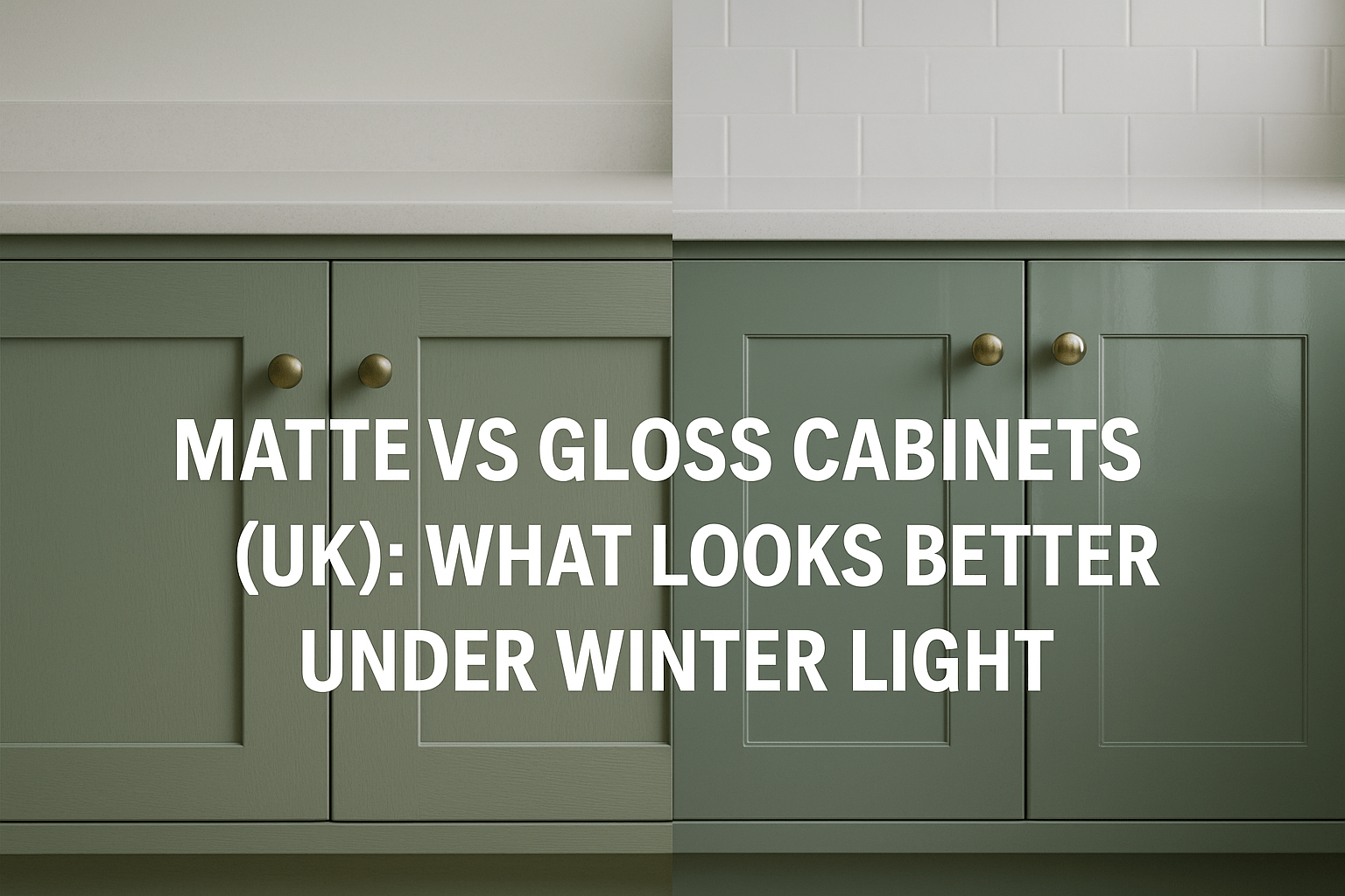 Matte vs Gloss Cabinets (UK): What Looks Better Under Winter Light ...