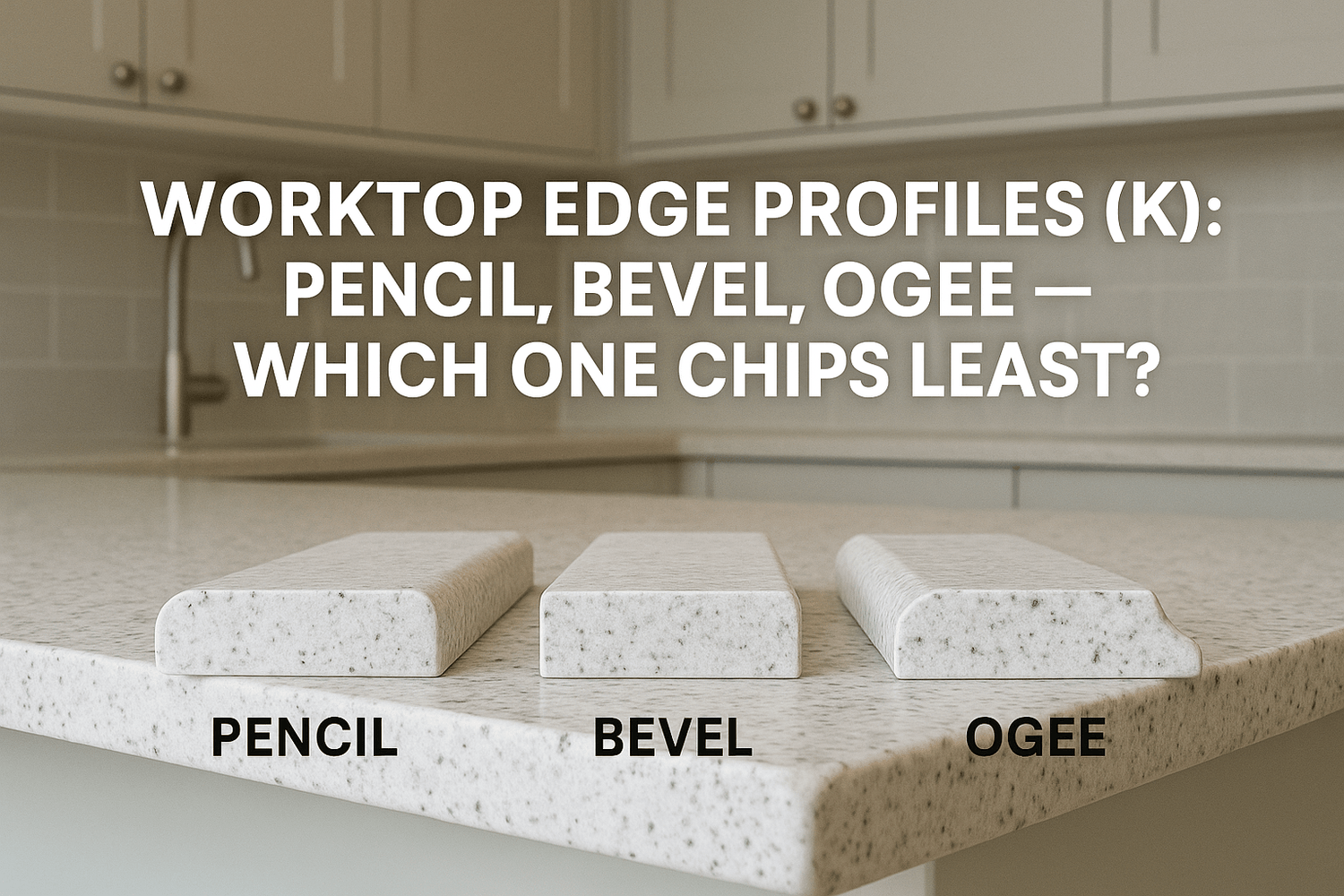 Worktop Edge Profiles (UK): Pencil, Bevel, Ogee — Which One Chips Leas ...