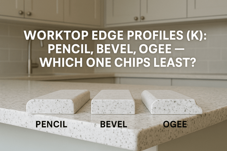 Worktop Edge Profiles (UK): Pencil, Bevel, Ogee — Which One Chips Leas ...