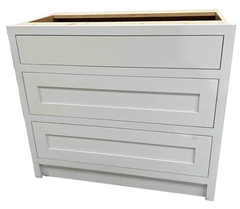 Buy BD3 1000 - 1000mm Wide 3 drawer base unit – The Painted Kitchen ...