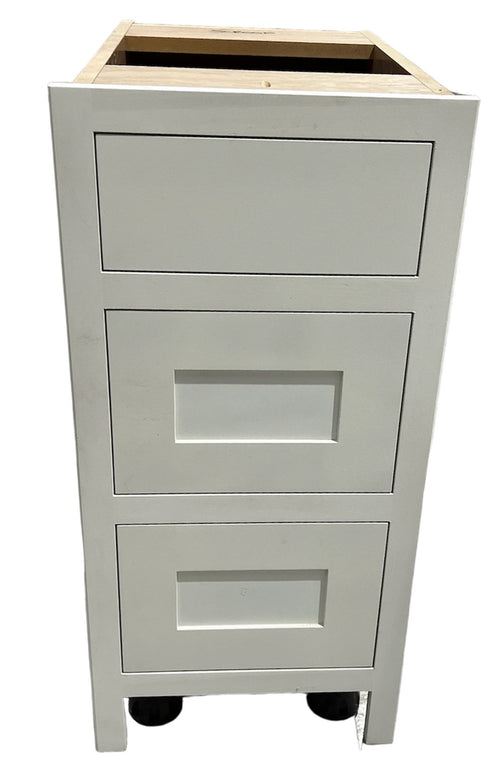 3 drawer base cabinet - shaker handmade kitchen Unit – The Painted ...