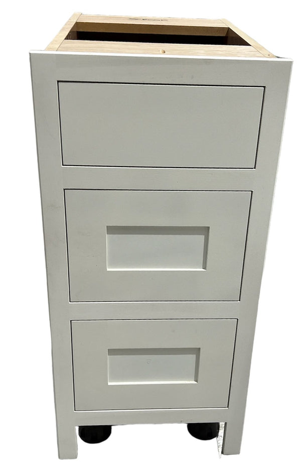 3 drawer base cabinet - shaker handmade kitchen Unit – The Painted ...