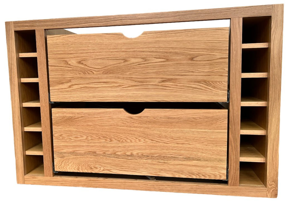 Tall Larder Cabinets, Oak Interiors | Shop Now – The Painted Kitchen ...